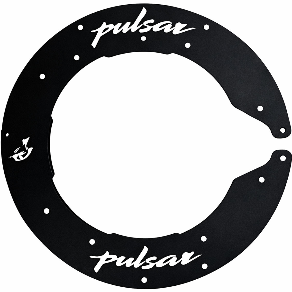 Llanta PULSAR Juego x4 Aro Lenticular Negro + LOGO GRIS "PULSAR NS 400 ...
