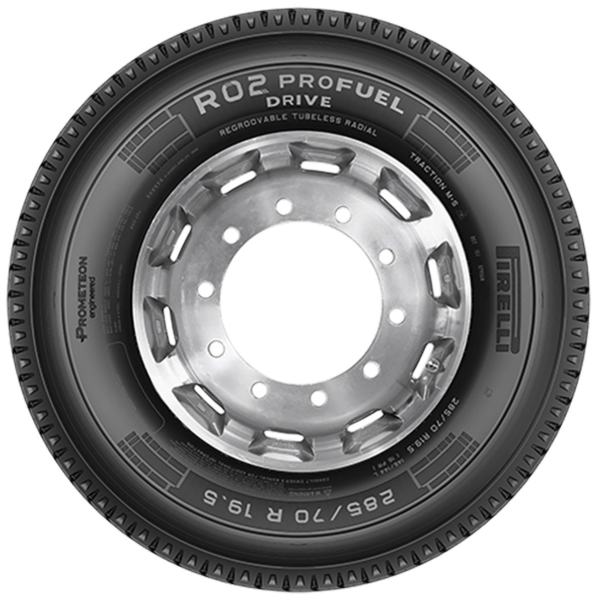 Llanta PIRELLI R02 PROFUEL DRIVE 235/75R17.5 - Virtual Llantas