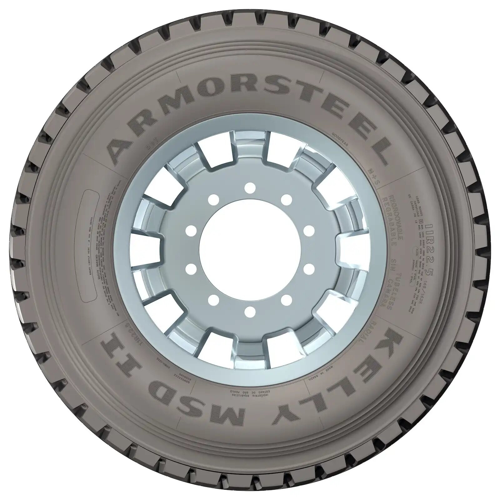 GOODYEAR ARMORSTEEL MSD II 12R22.5 150/147K GOODYEAR ARMORSTEEL MSD II 12R22.5 150/147K