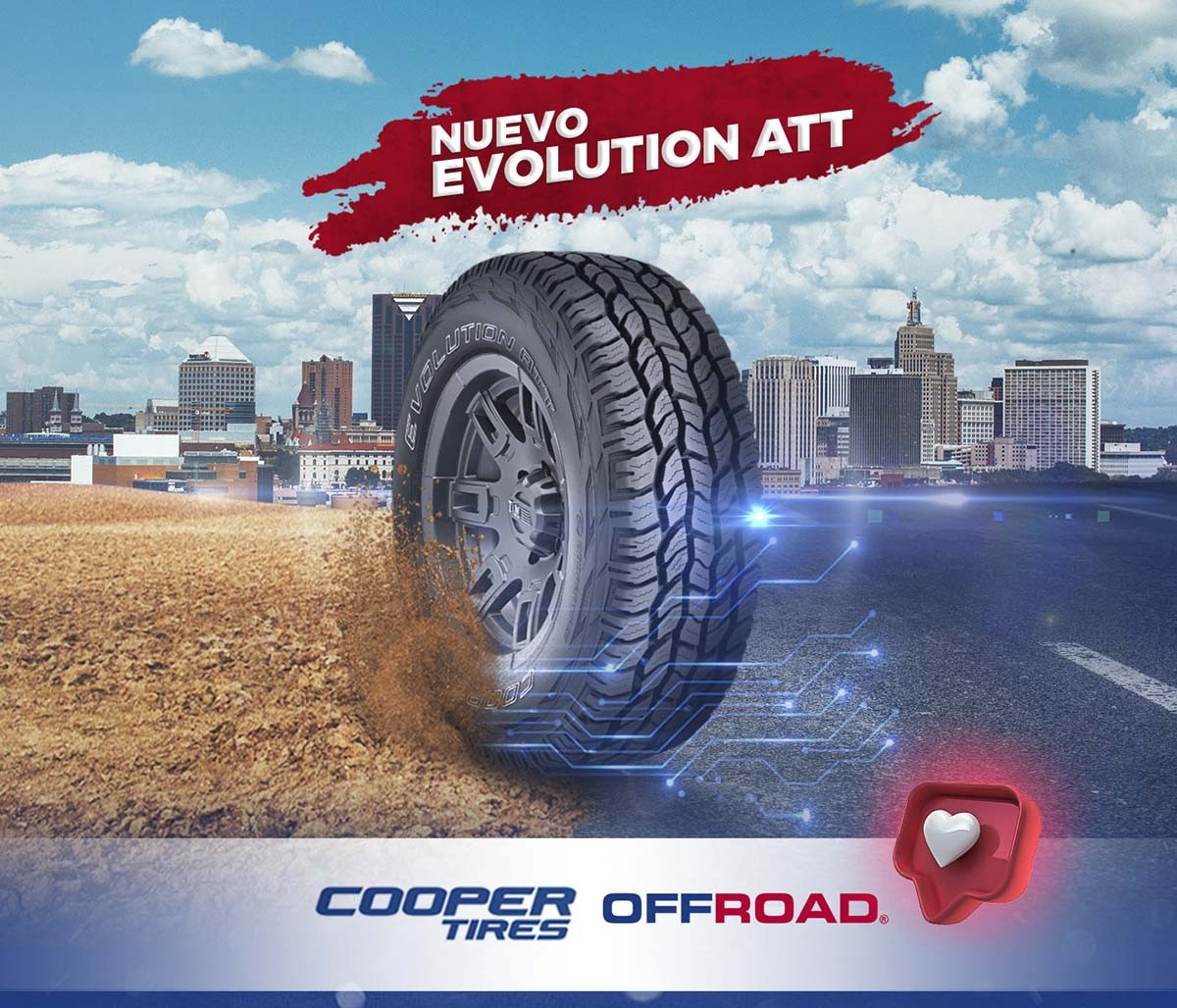 Llanta COOPER Evolution ATT 31X10.5R15LT - Virtual Llantas