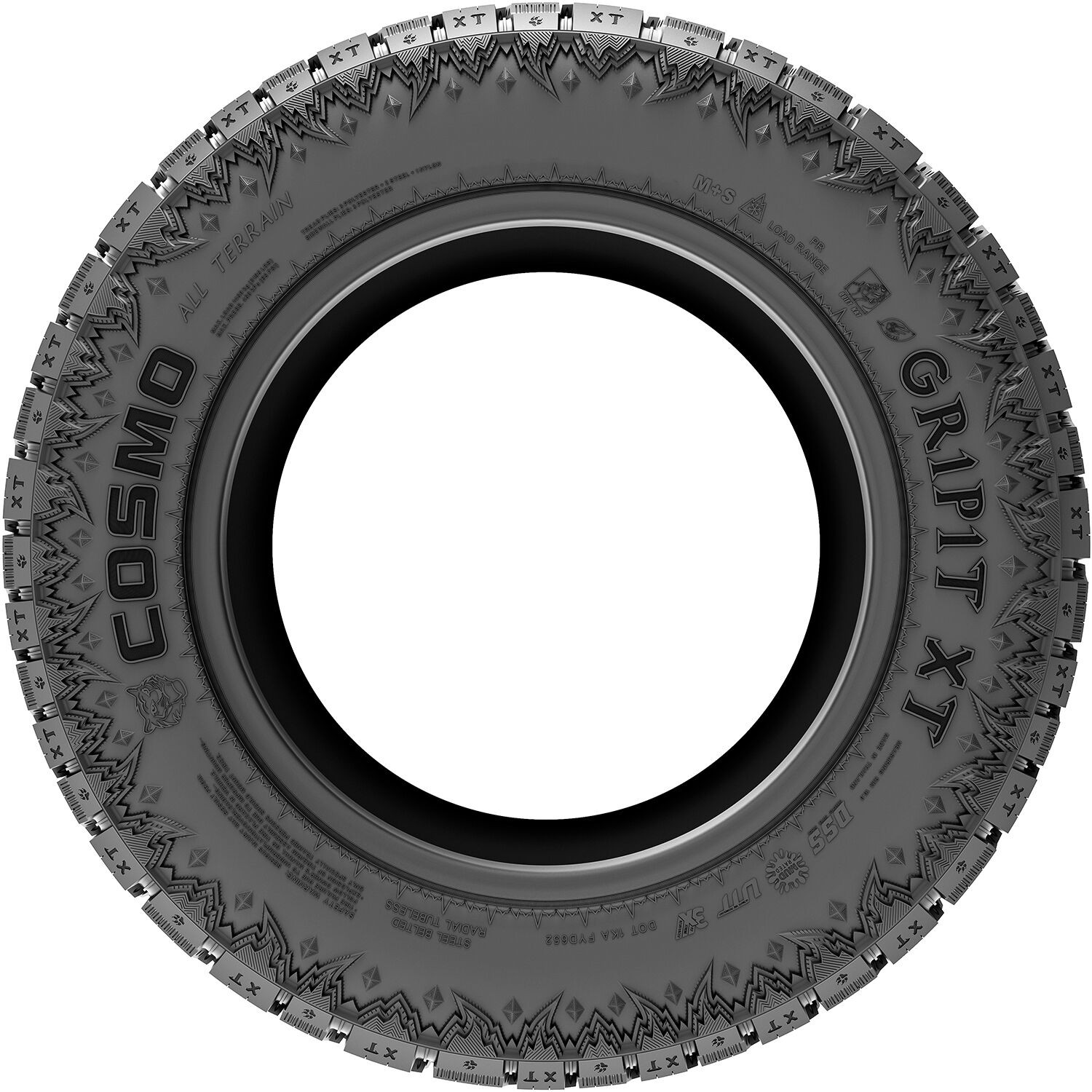 Llanta COSMO Gripit XT LT265/70R17 - Virtual Llantas