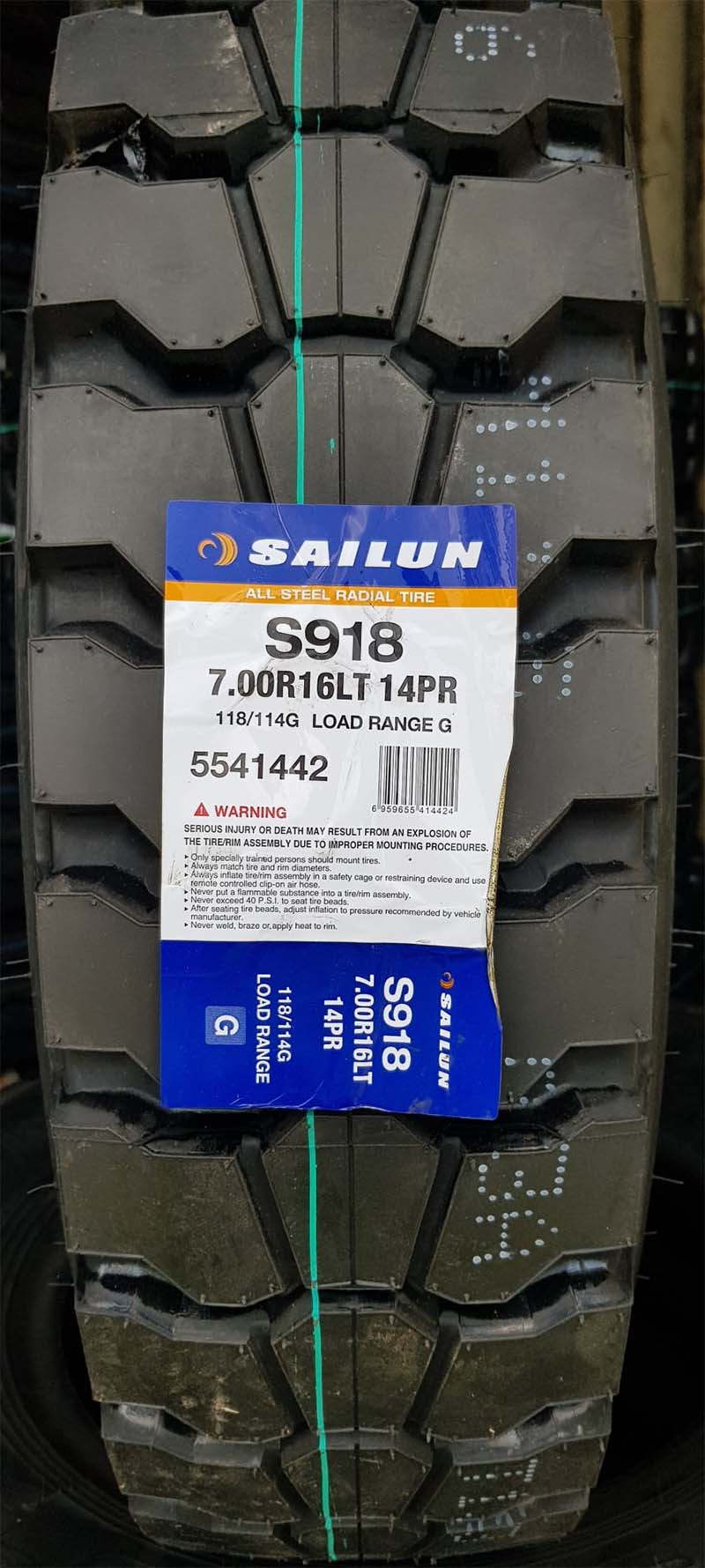 Llanta SAILUN S918 7.00R16LT - Virtual Llantas