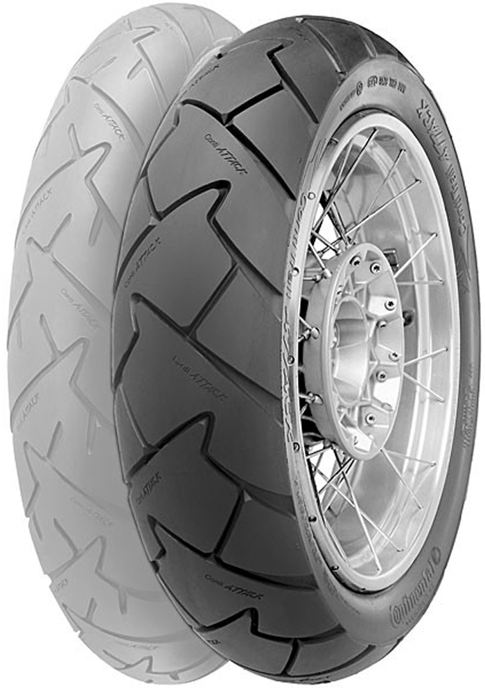 Llanta CONTINENTAL Contitrail Attack 2 Trasera 170/60ZR17 - Virtual Llantas