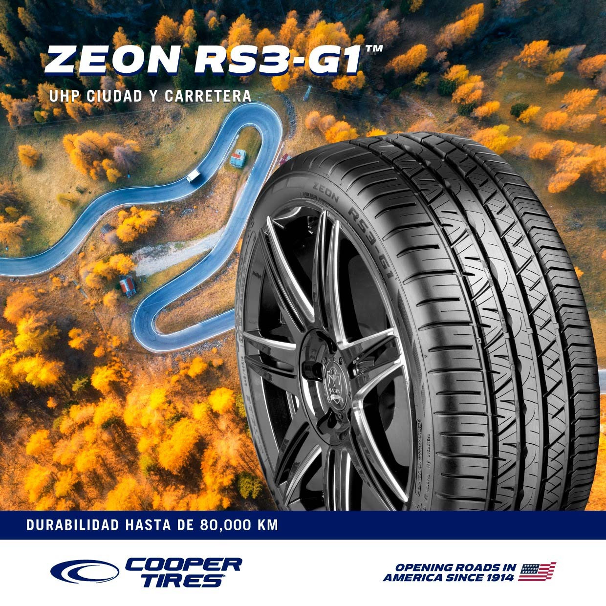 Llanta COOPER Zeon RS3-G1 235/50R18 - Virtual Llantas