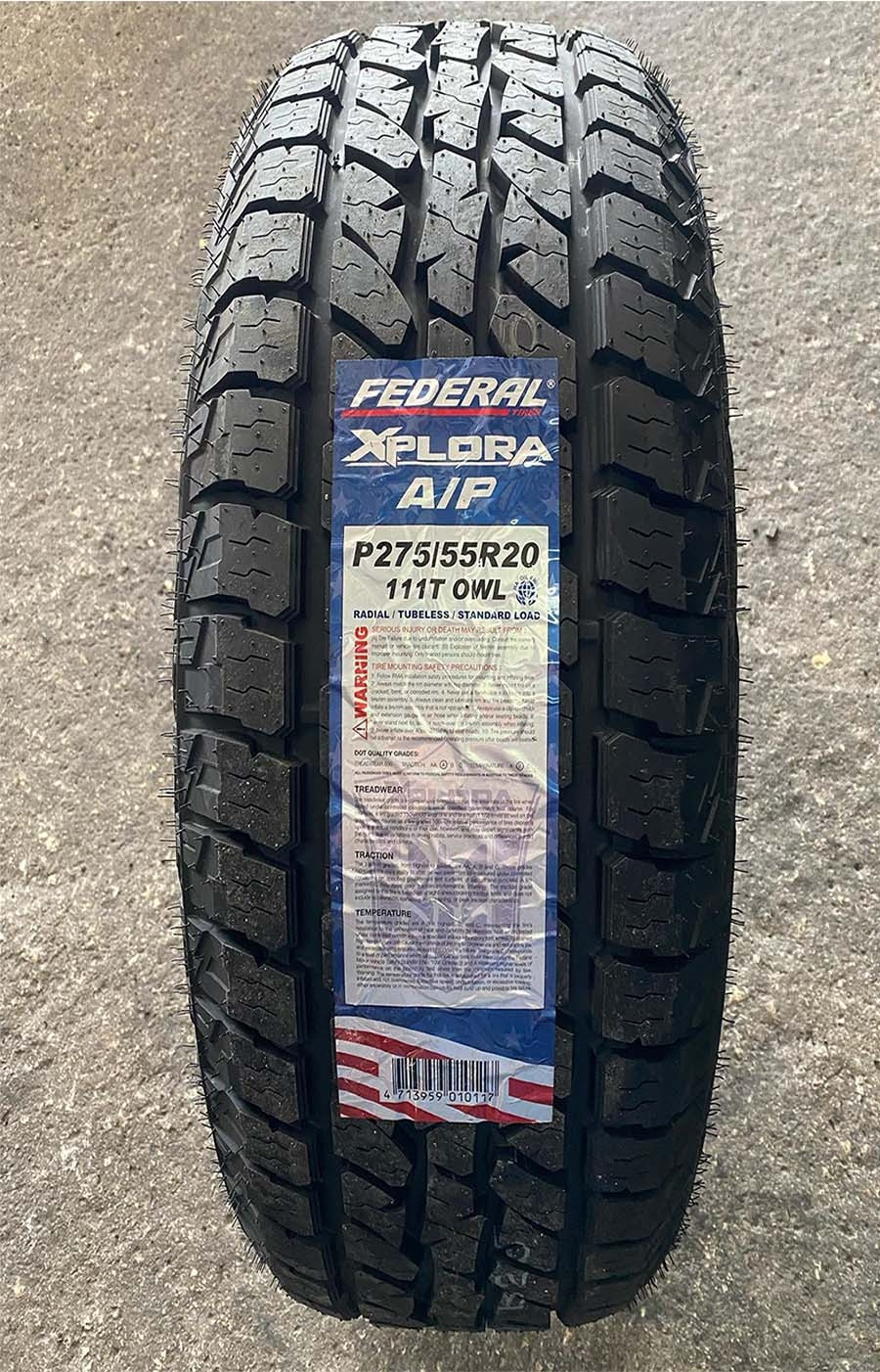 Llanta FEDERAL Xplora A/P 275/60R20 - Virtual Llantas