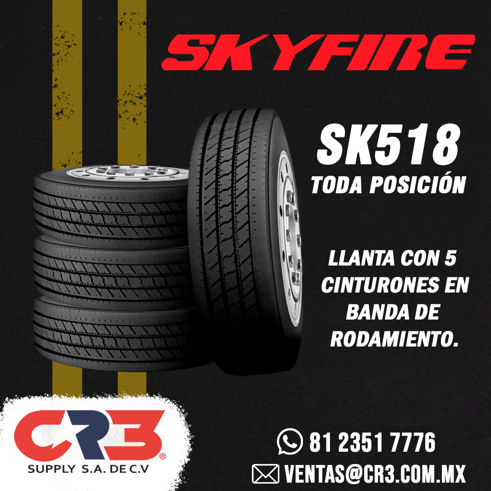 Llanta SKYFIRE SK518A 275/70R22.5 - Virtual Llantas