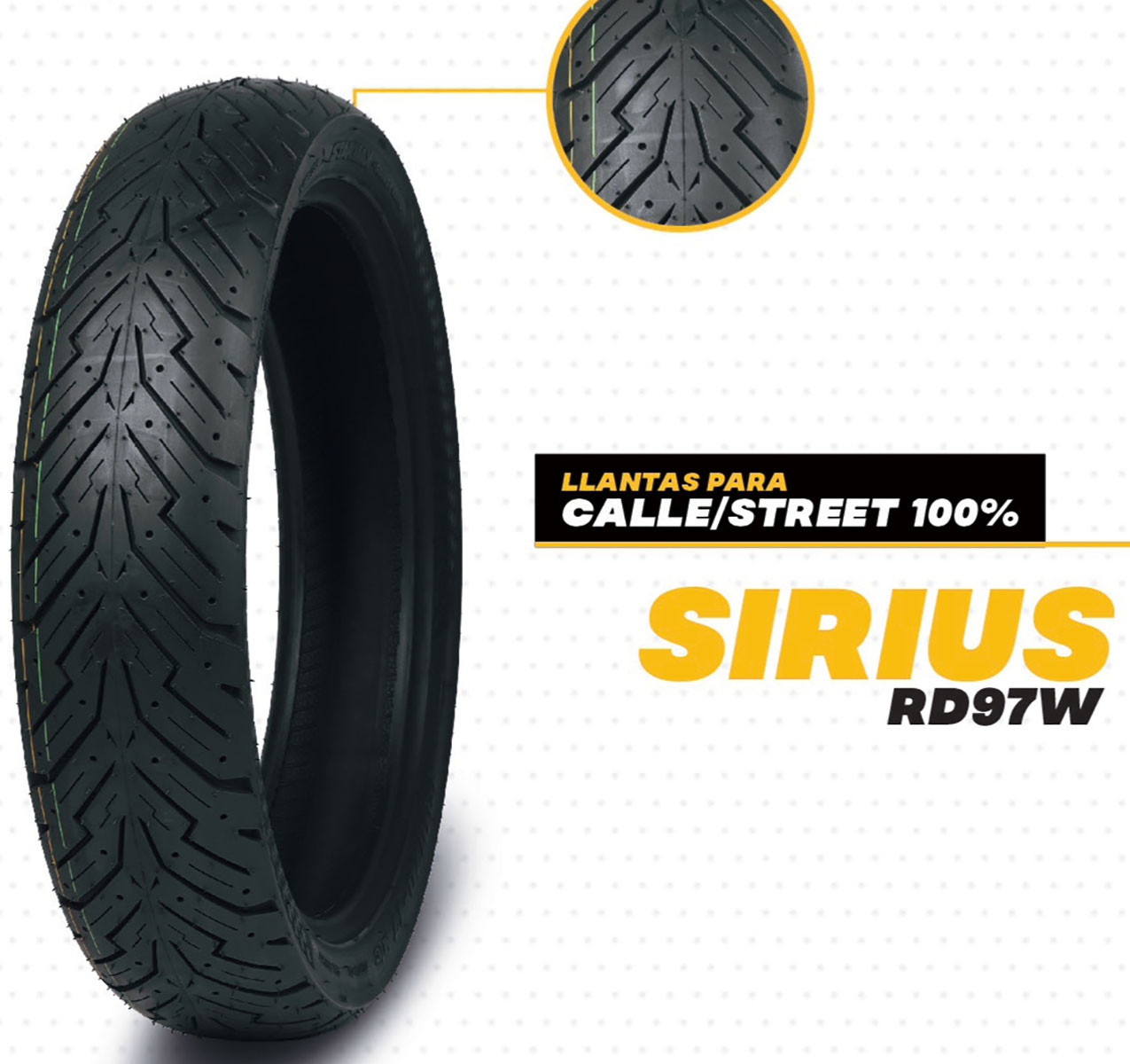 Llanta STARMAX SIRIUS RD97W (T) 120/80/17 - Virtual Llantas